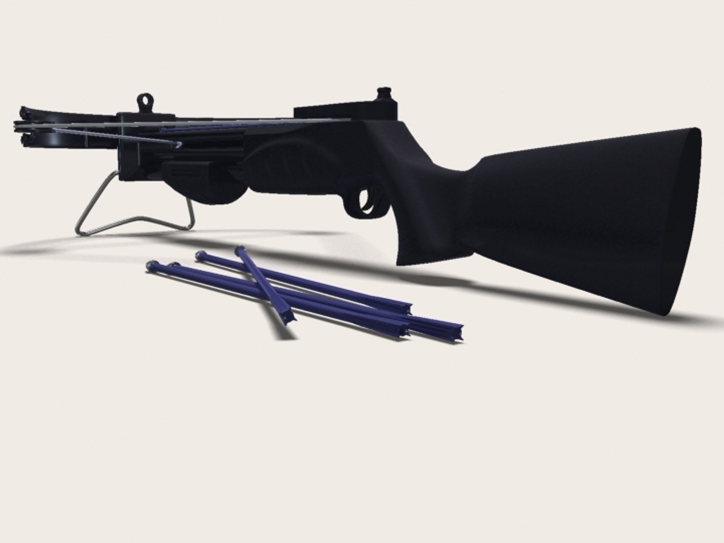 Rifle Bow Animation 3d 3ds