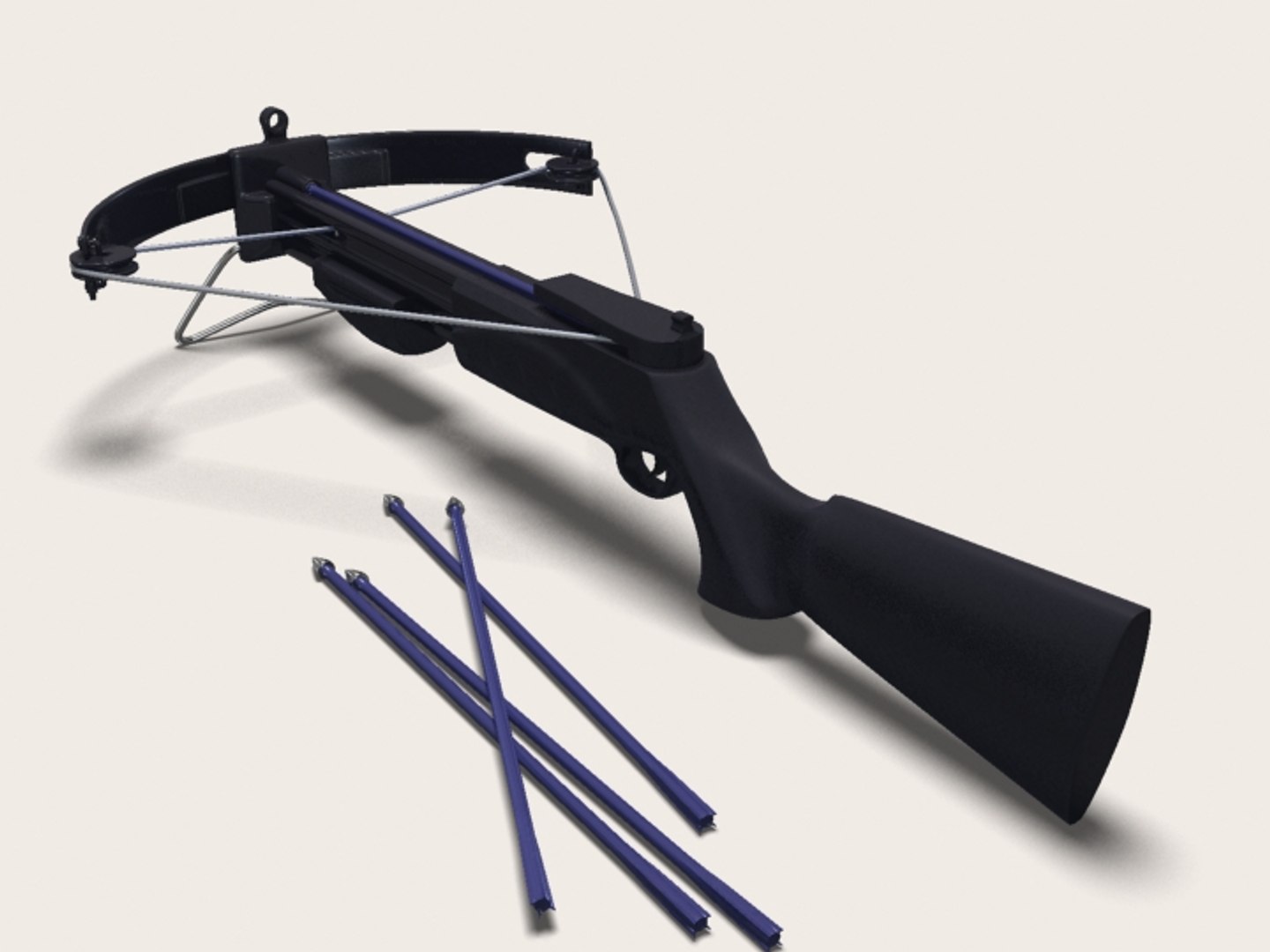 Rifle Bow Animation 3d 3ds