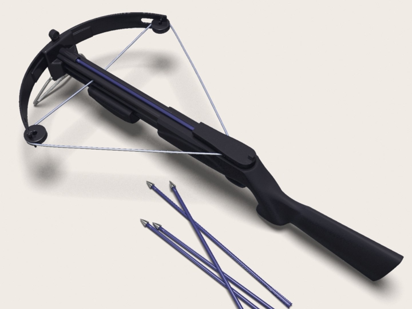 Rifle Bow Animation 3d 3ds