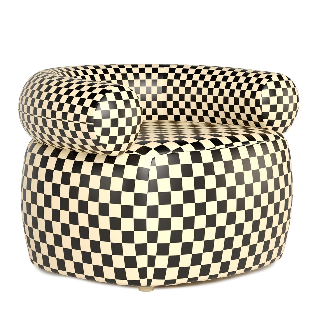 Sarah Ellison Huggy Armchair 3D - TurboSquid 2197383