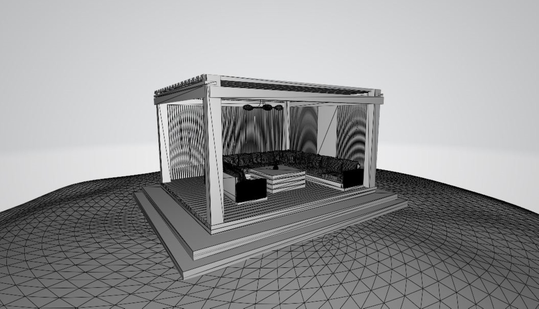 Modern Gazebo 3D - TurboSquid 2285810