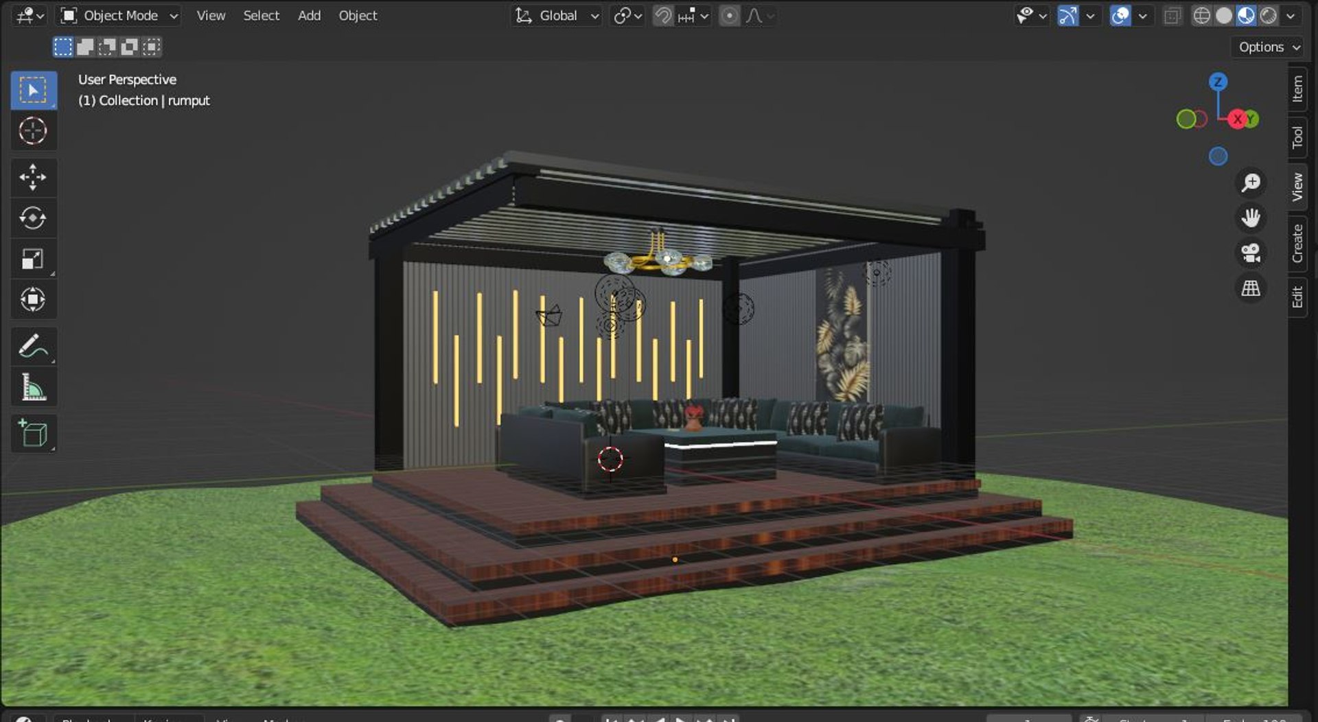 Modern Gazebo 3D - TurboSquid 2285810
