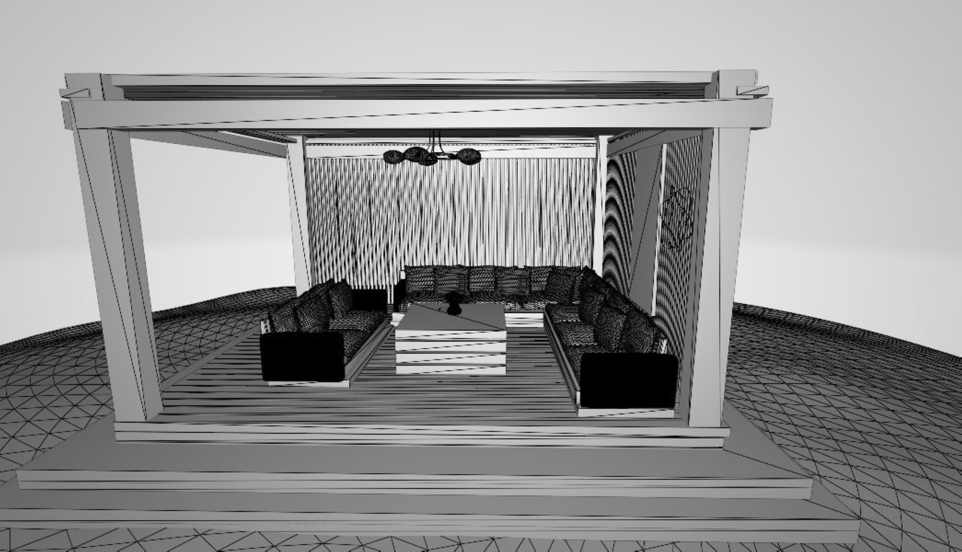 Modern Gazebo 3D - TurboSquid 2285810