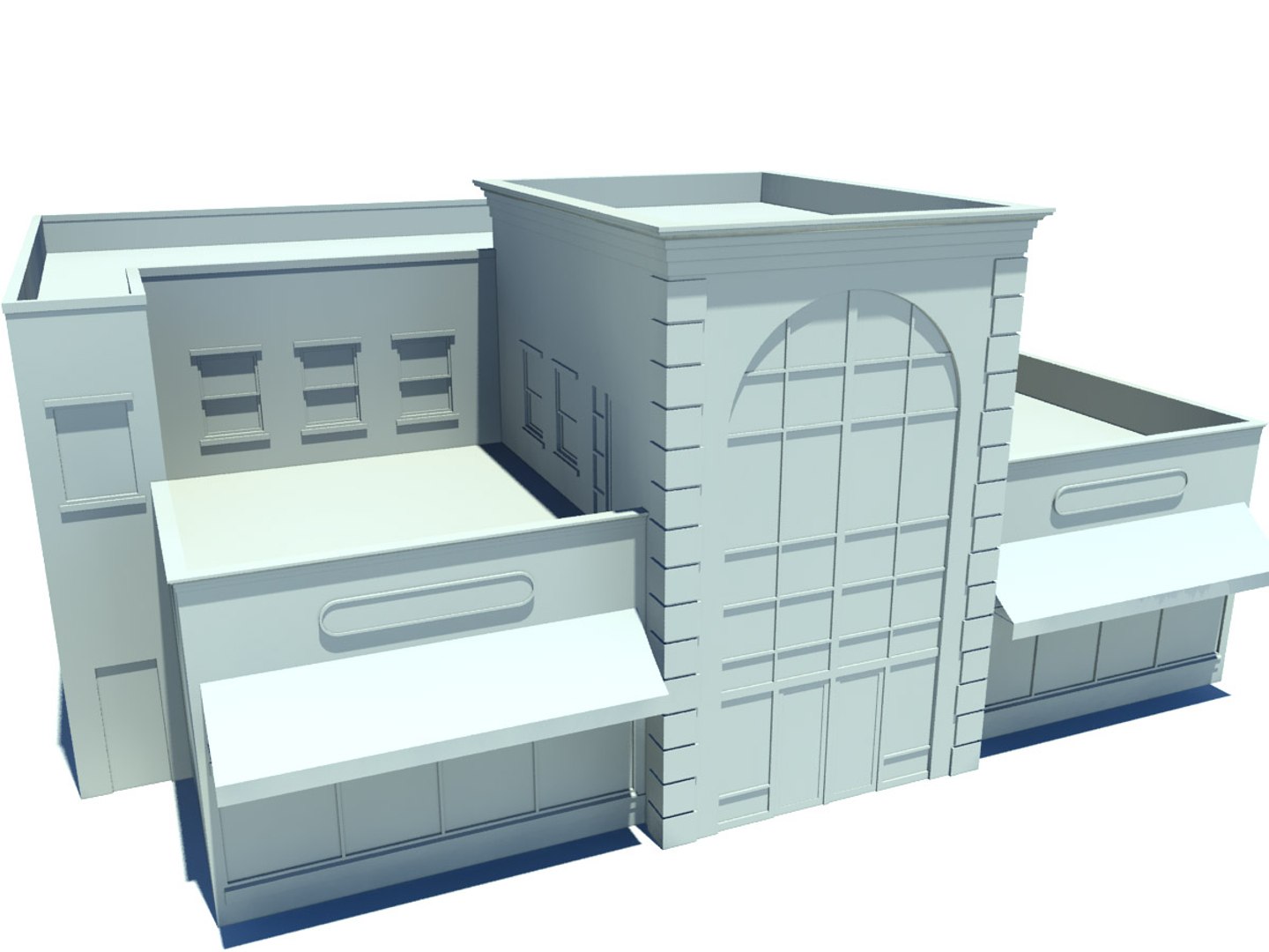 3d restaurant building model