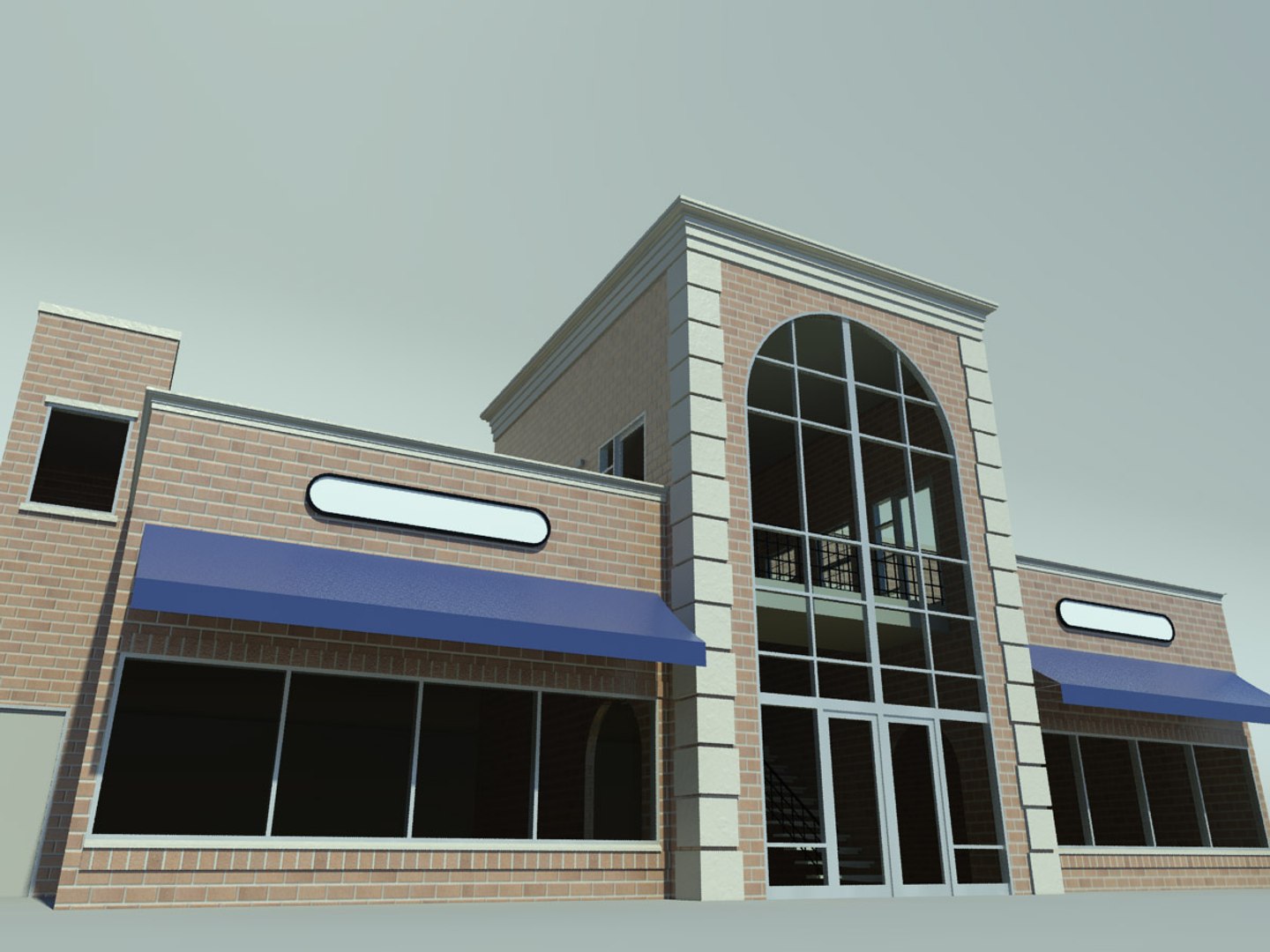 3d restaurant building model
