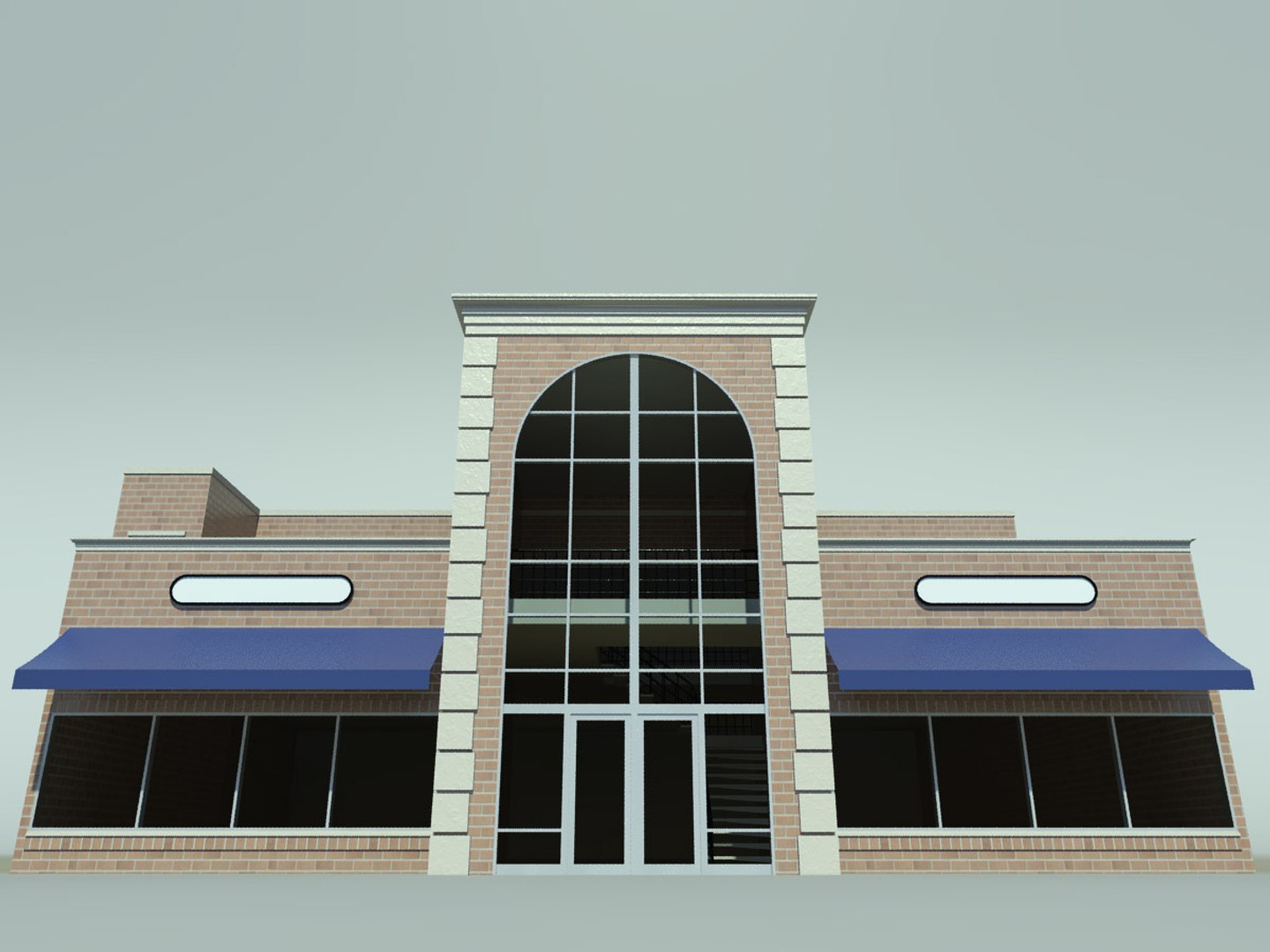 3d restaurant building model