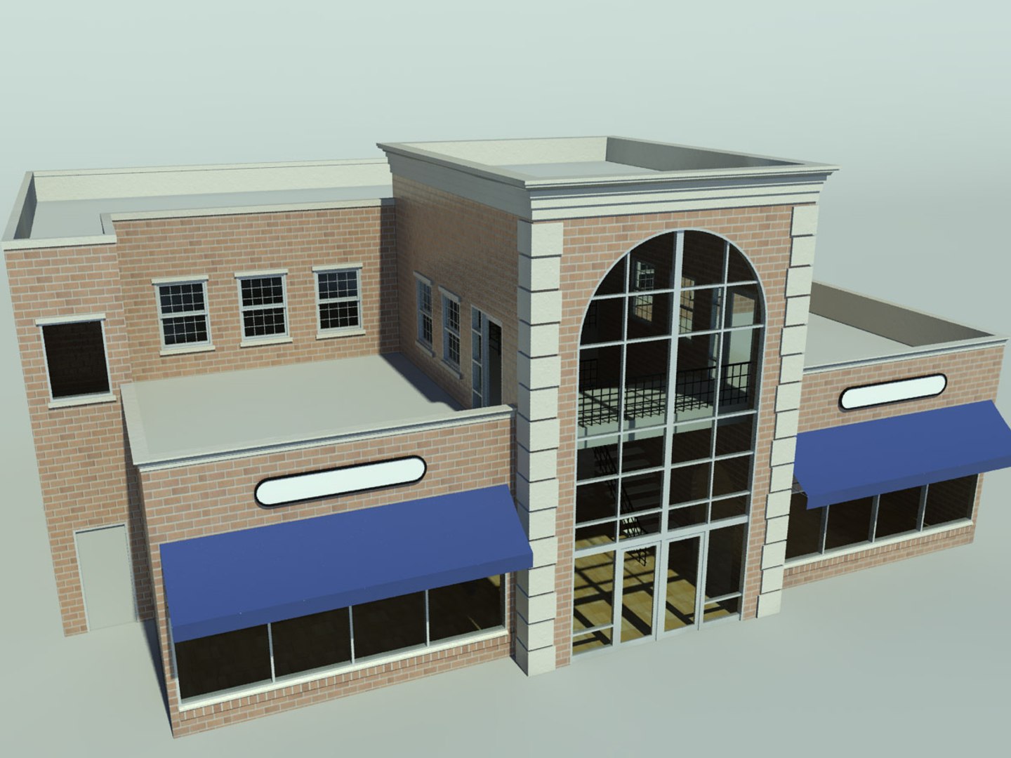 3d restaurant building model