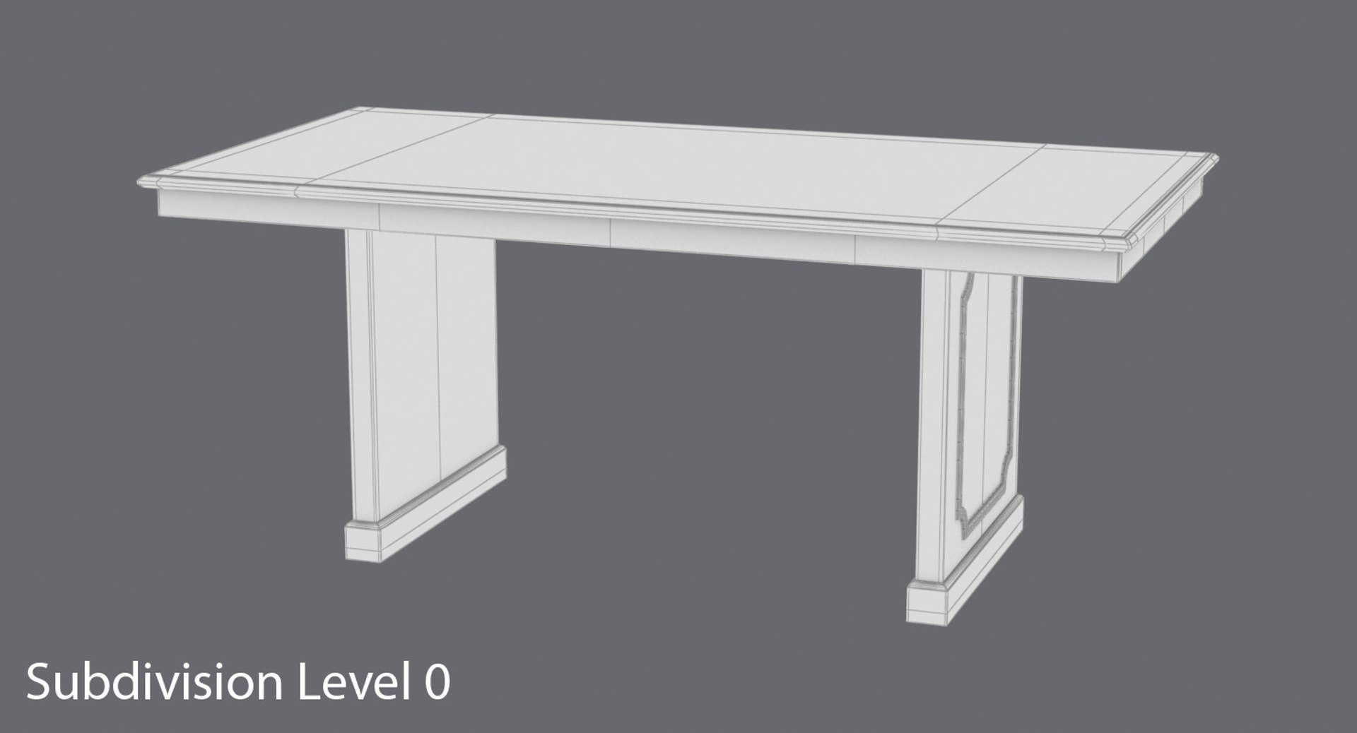 3d Conference Room Table Model
