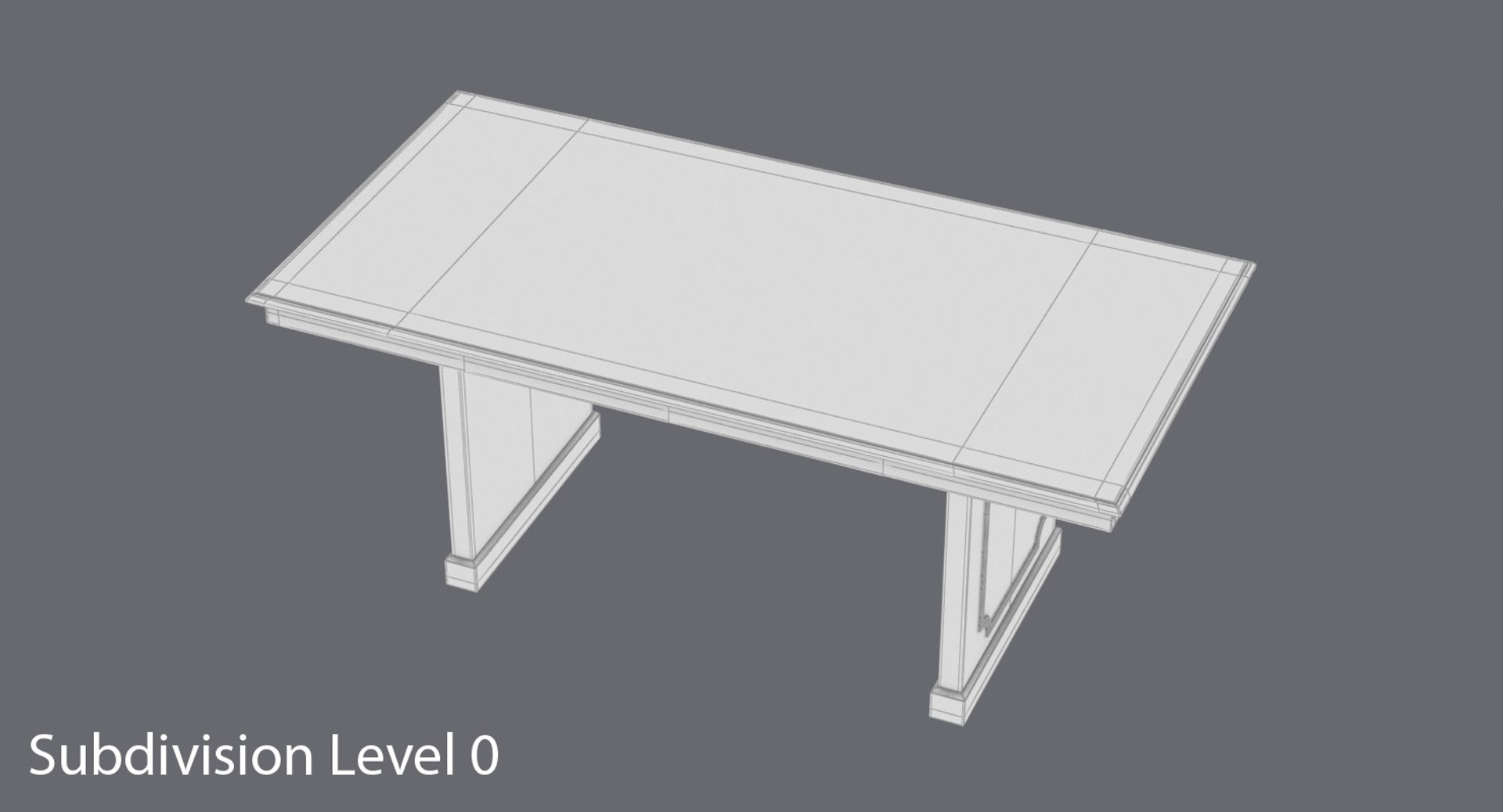 3d Conference Room Table Model