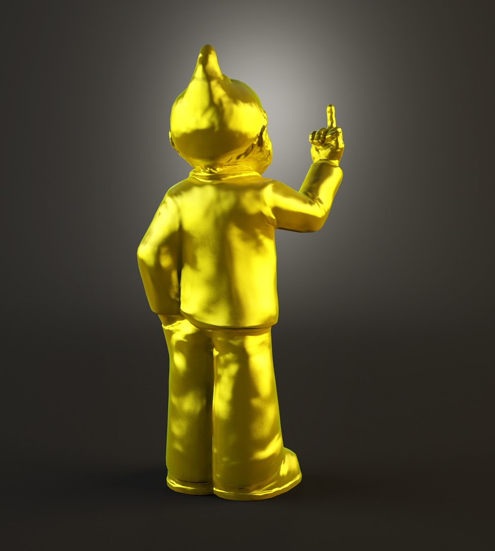 3d 3ds Golden Gnome Gold