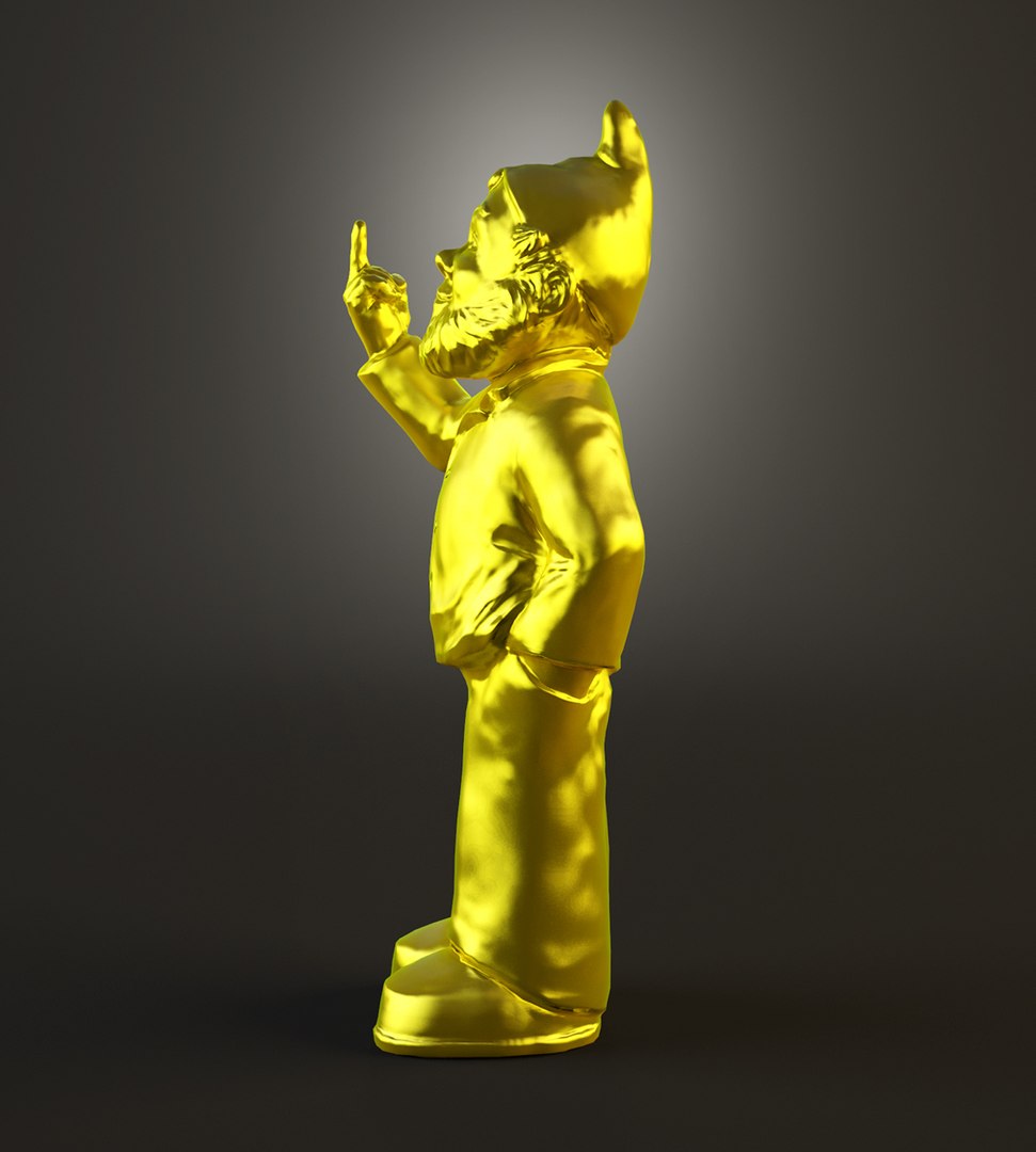 3d 3ds Golden Gnome Gold