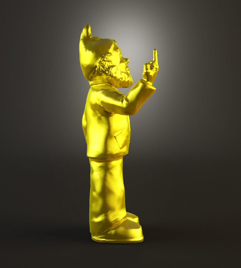 3d 3ds Golden Gnome Gold