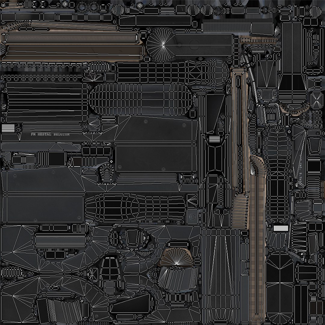 3D P90 Submachine Gun - LowPoly Mobile Ready Model - TurboSquid 1977501