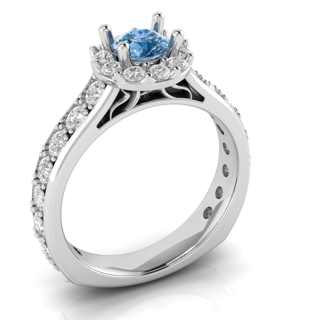 Beautiful Engagement Ring Luxury Model - TurboSquid 1491626