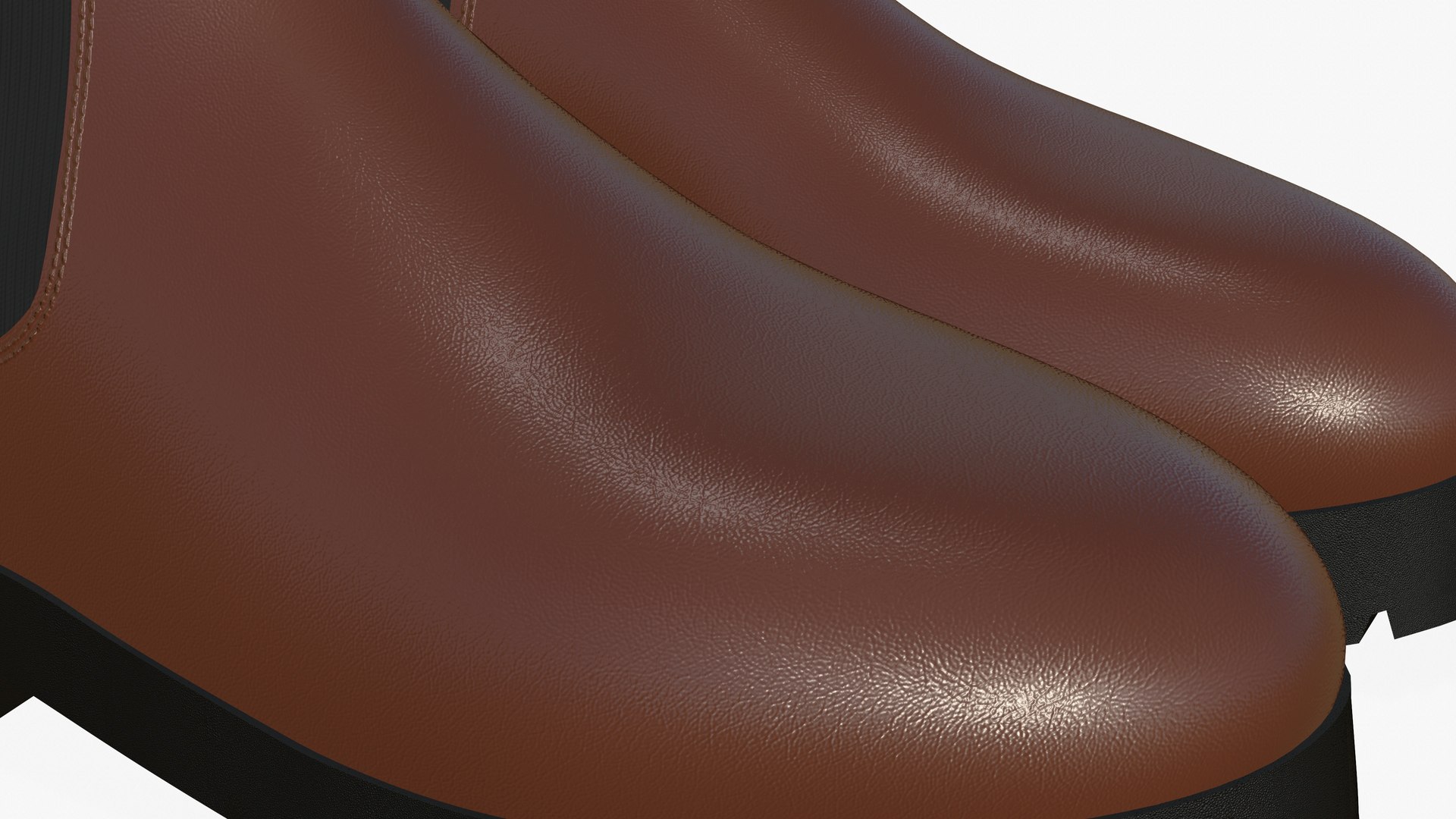 Leather Boots Brown 3D model - TurboSquid 1815750
