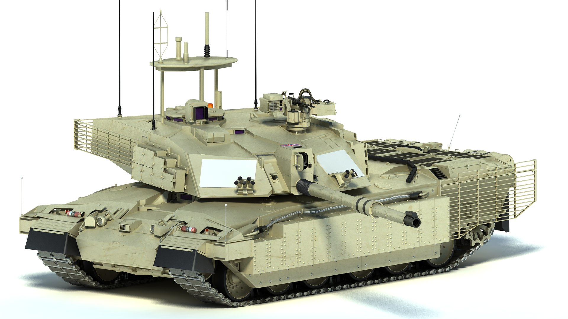 Challenger 2 Mbt Tank 3d Max