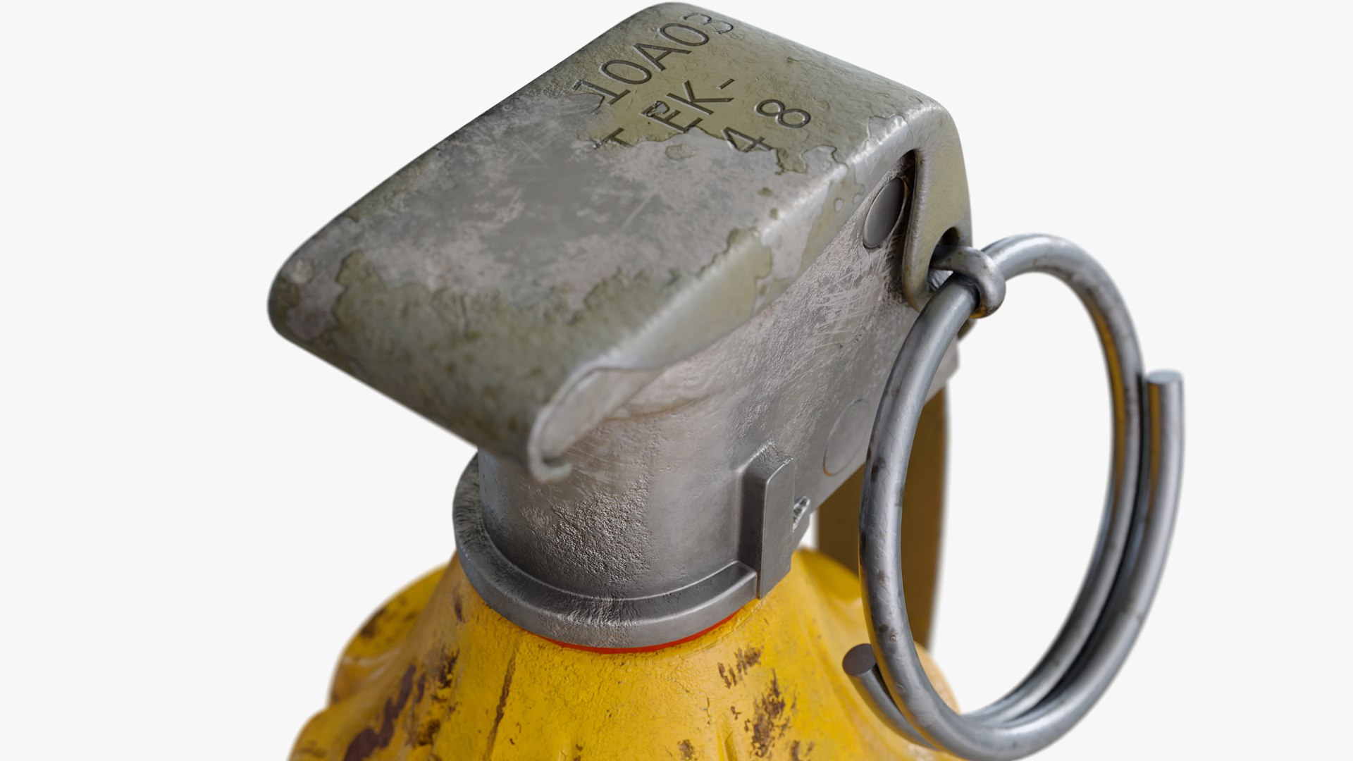 3D Used American Mk2 Fragmentation Hand Grenade - TurboSquid 2334806