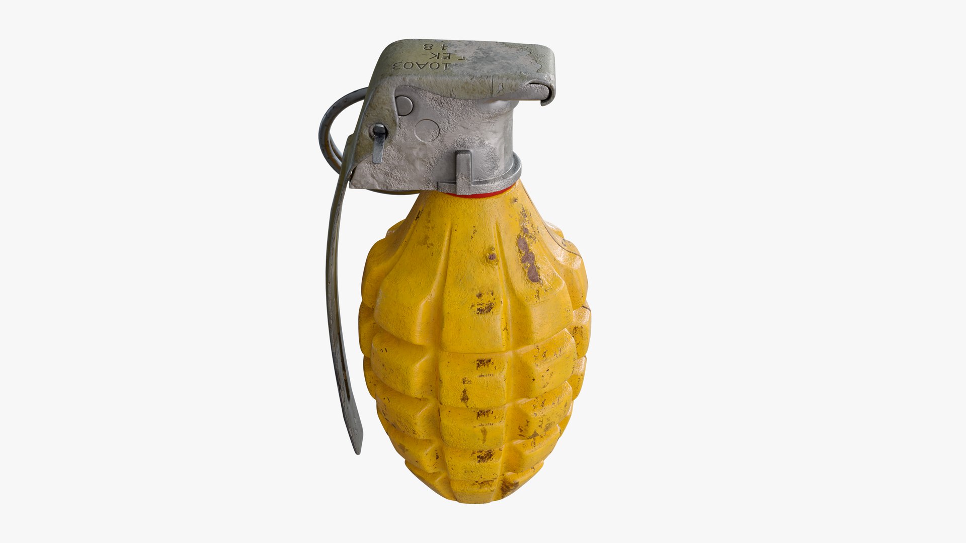 3D Used American Mk2 Fragmentation Hand Grenade - TurboSquid 2334806