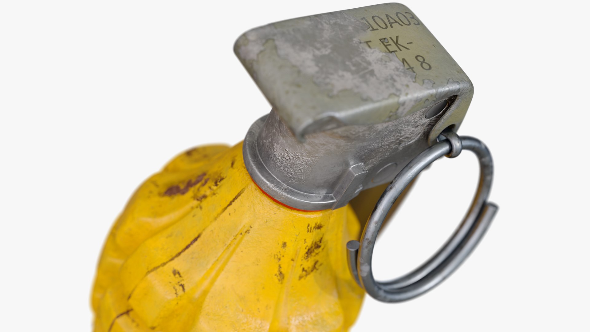 3D Used American Mk2 Fragmentation Hand Grenade - TurboSquid 2334806