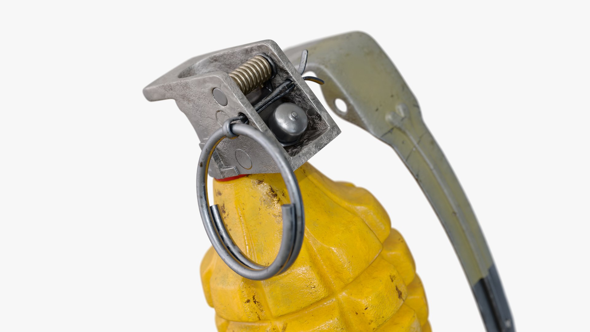 3D Used American Mk2 Fragmentation Hand Grenade - TurboSquid 2334806