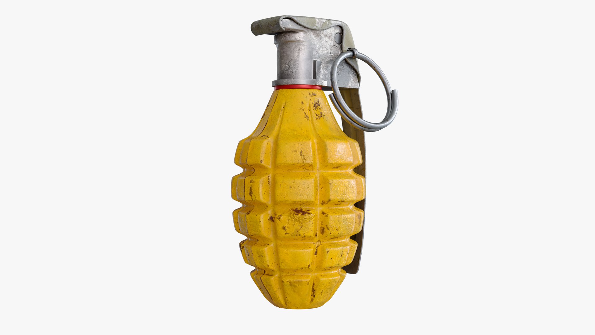 3D Used American Mk2 Fragmentation Hand Grenade - TurboSquid 2334806