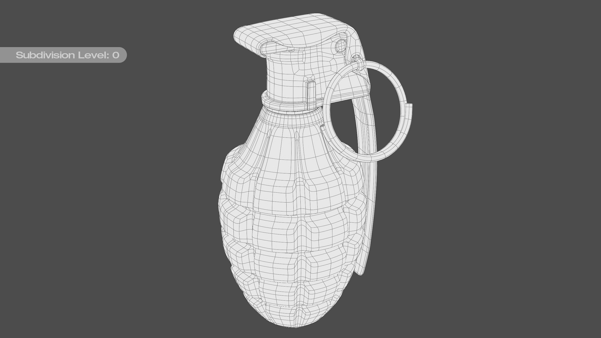 3D Used American Mk2 Fragmentation Hand Grenade - TurboSquid 2334806