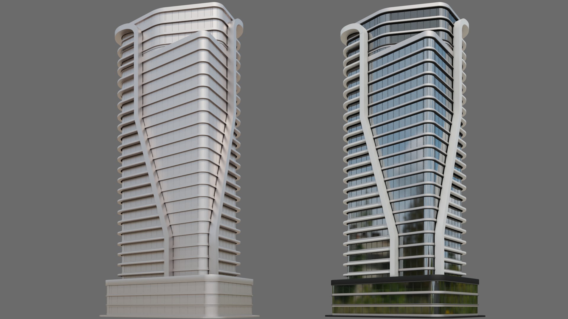 3D High-Rise Building - TurboSquid 2028974