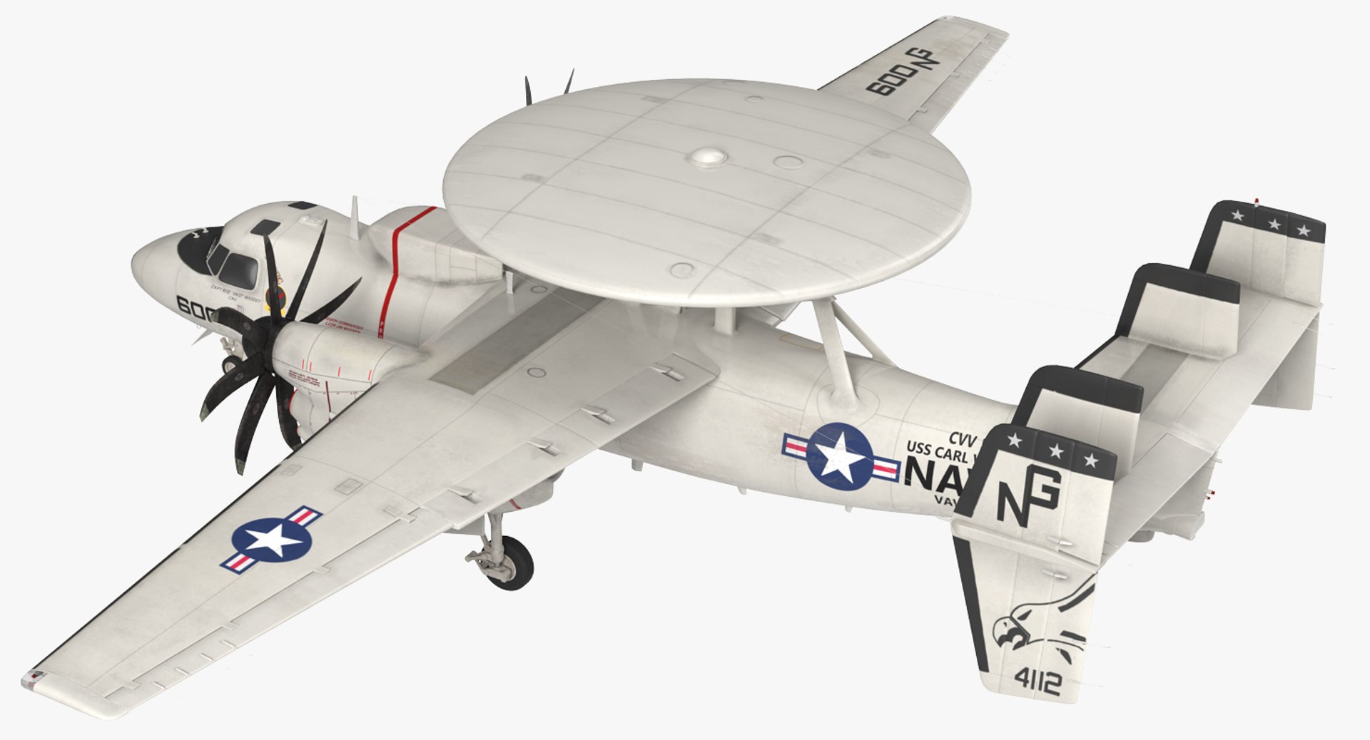 Grumman E-2 Hawkeye Tactical 3d Model