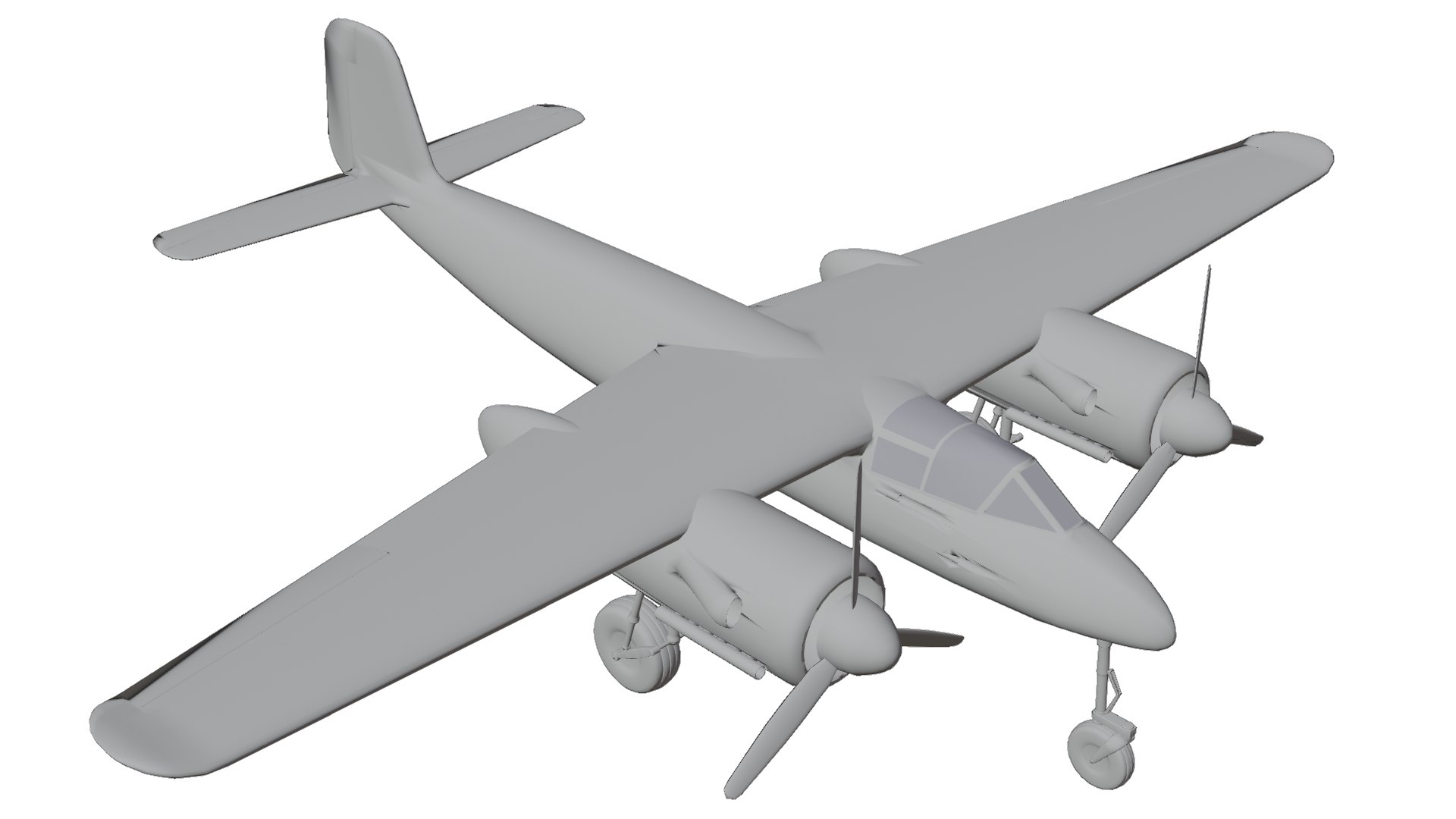 Focke Wulf Ta 154 3D - TurboSquid 2243456