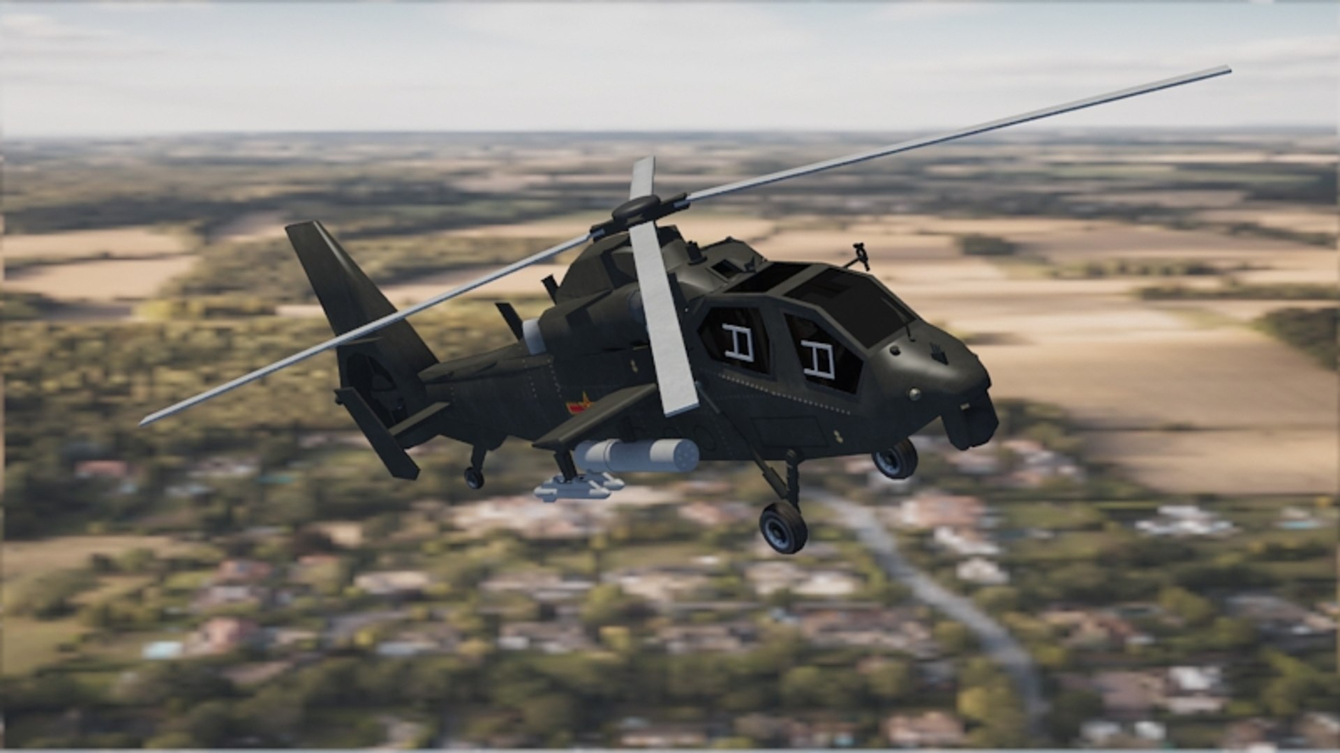 3D WZ-19 Z-19 Chinese Armed Helicopter Model - TurboSquid 1724297
