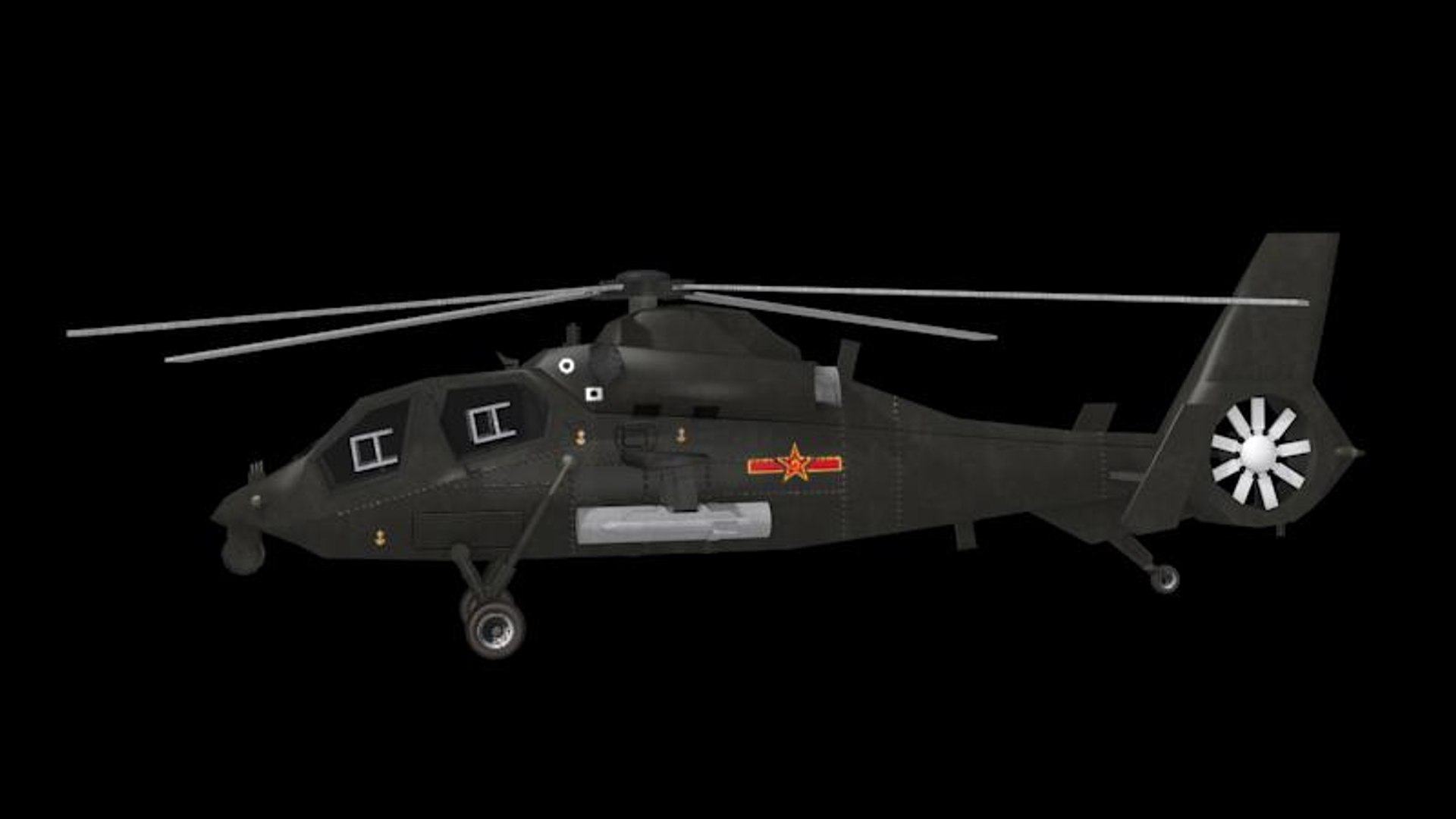 3D WZ-19 Z-19 Chinese Armed Helicopter Model - TurboSquid 1724297