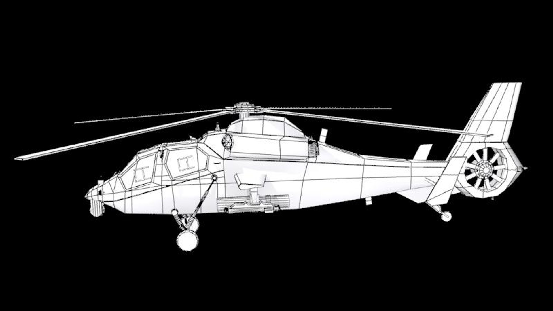 3D WZ-19 Z-19 Chinese Armed Helicopter Model - TurboSquid 1724297