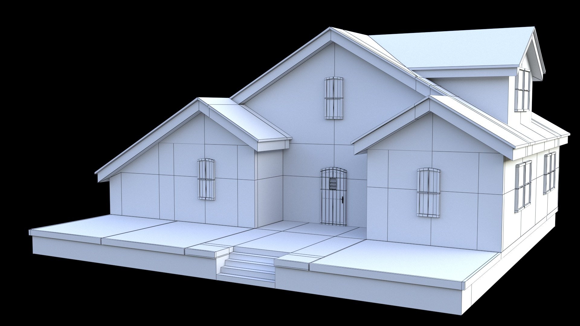 Stone House Model - TurboSquid 1824025