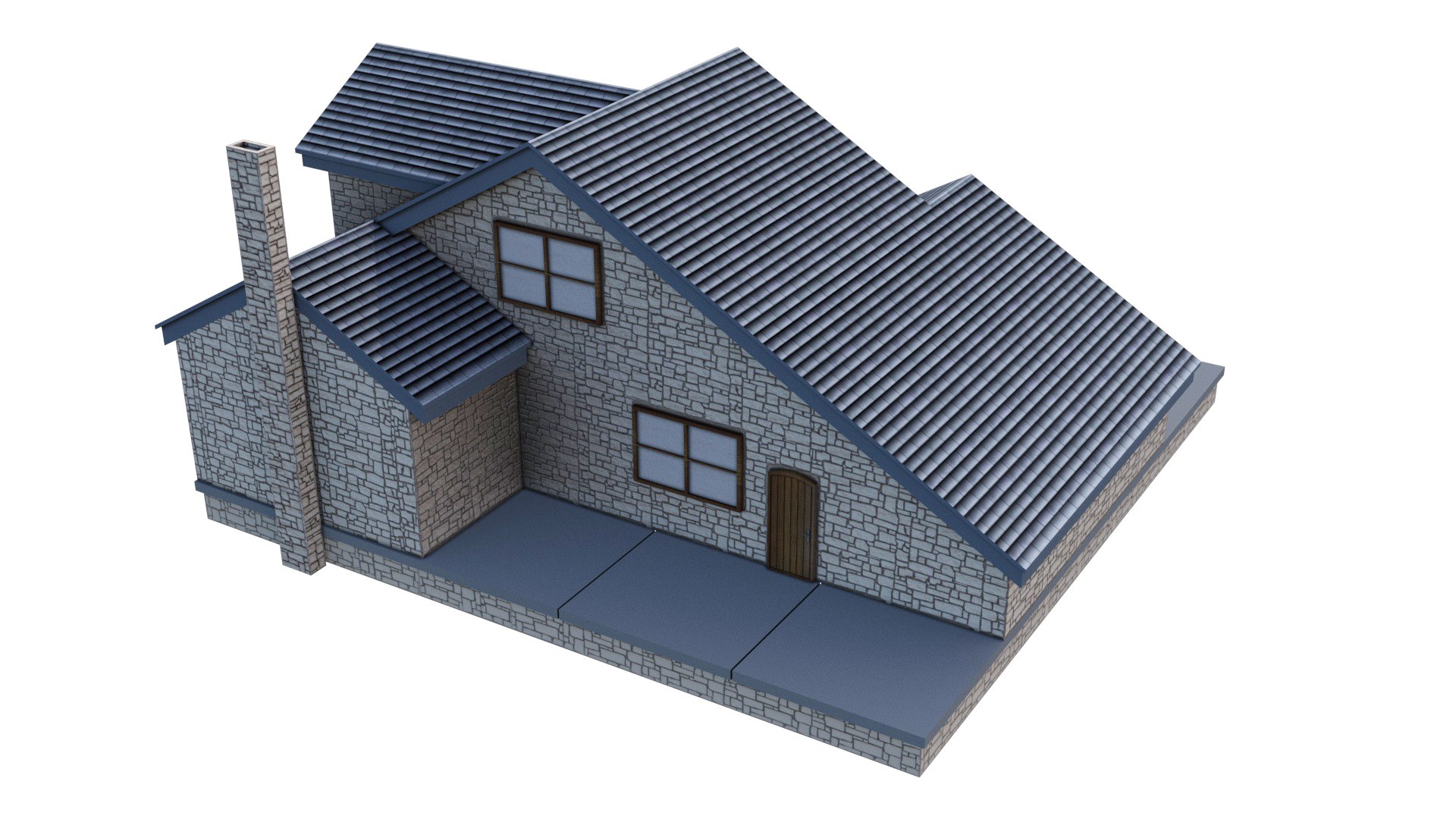 Stone House Model - TurboSquid 1824025