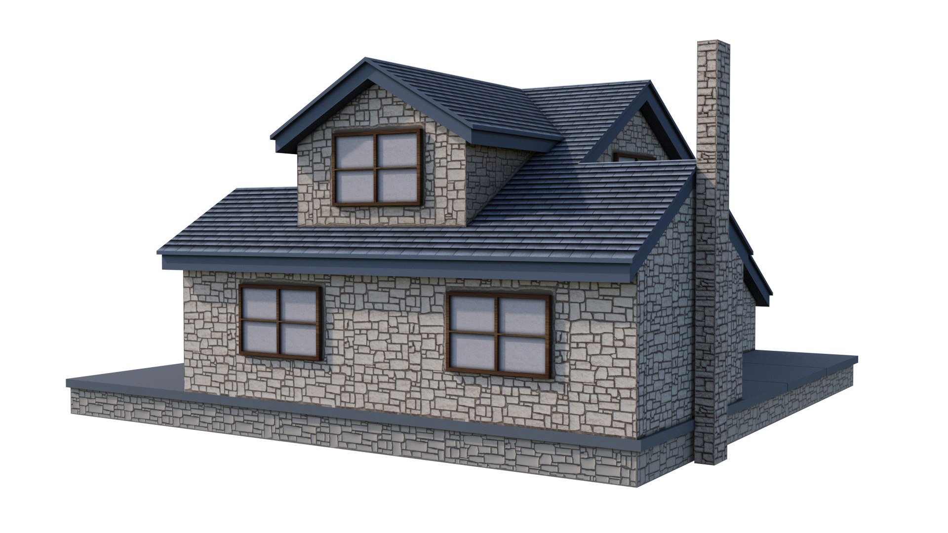 Stone House Model - TurboSquid 1824025
