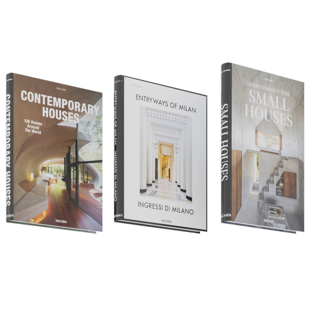 3D Books Collection Architecture Taschen Model - TurboSquid 2197091