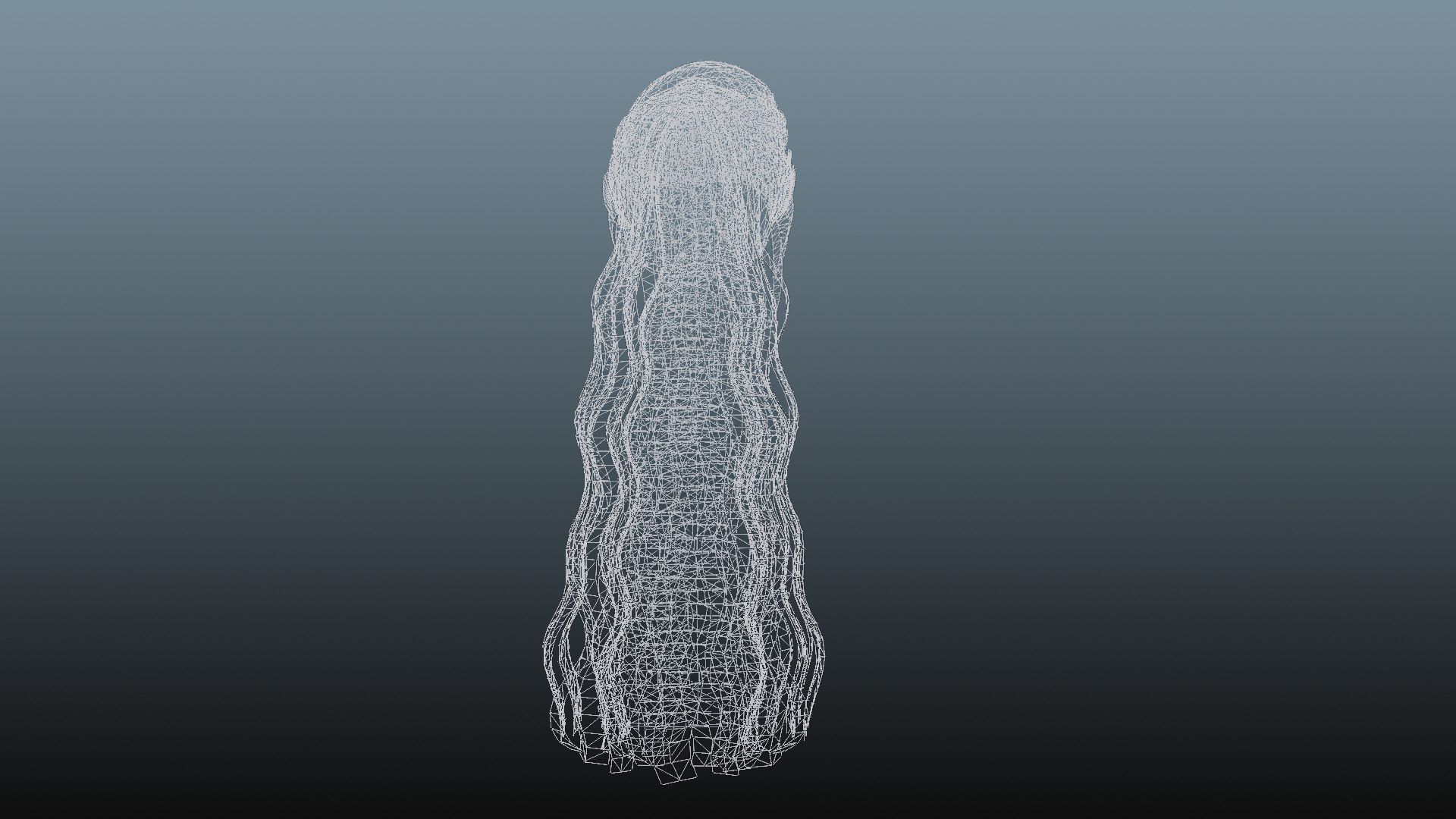 Female Long Hair Low Poly 4 Colors Model - TurboSquid 2129376