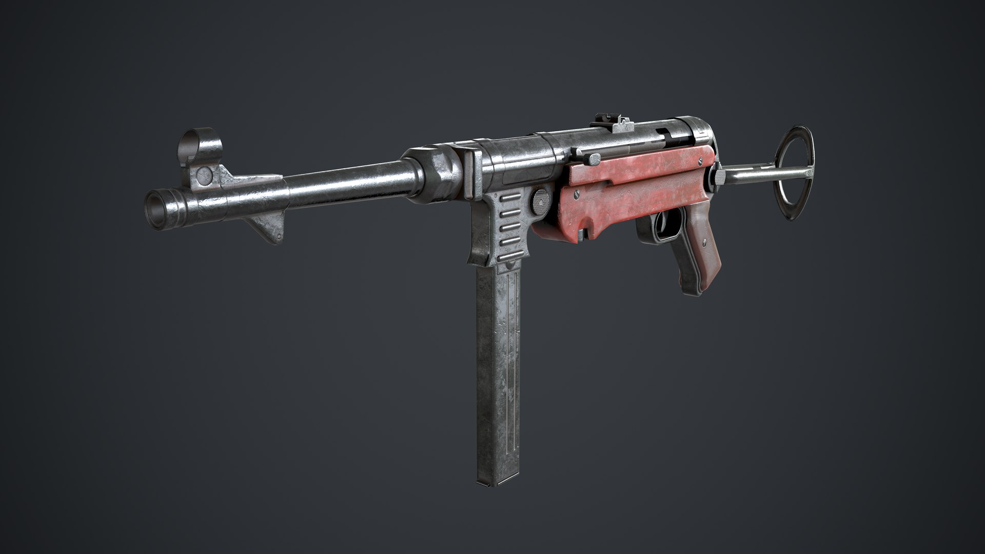 3D Mp-40 Submachine Gun - TurboSquid 1662440