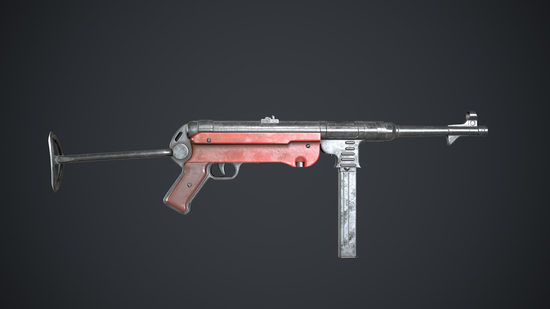 3D Mp-40 Submachine Gun - TurboSquid 1662440