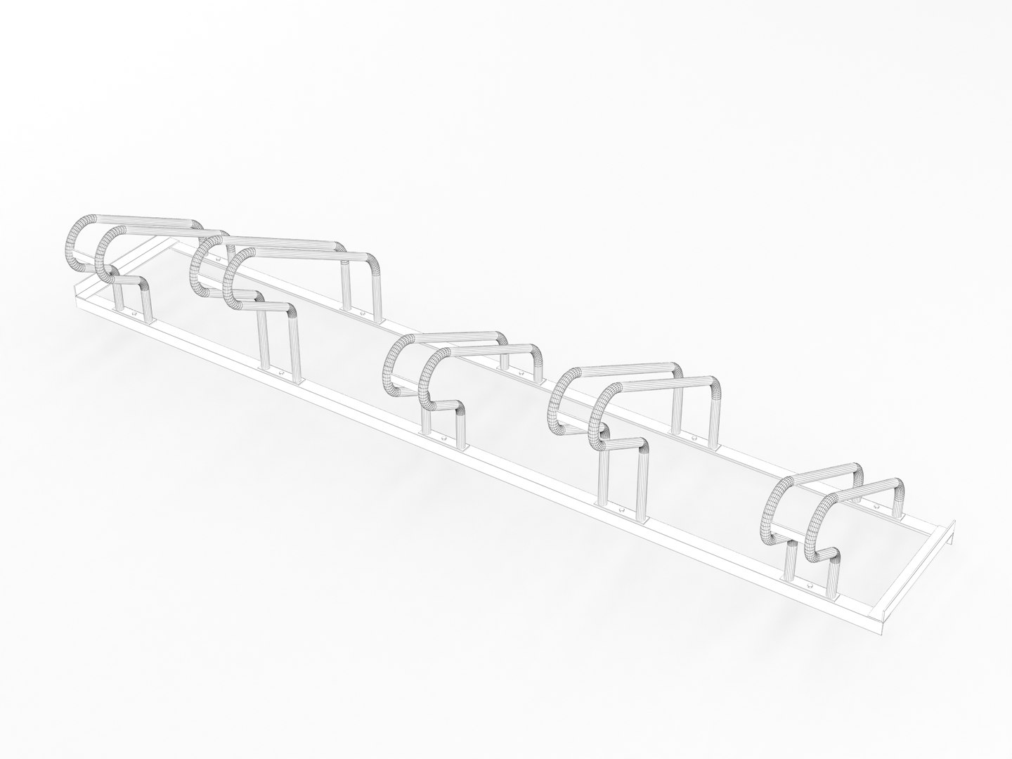 Bicycle Rack 3D Model - TurboSquid 1446780