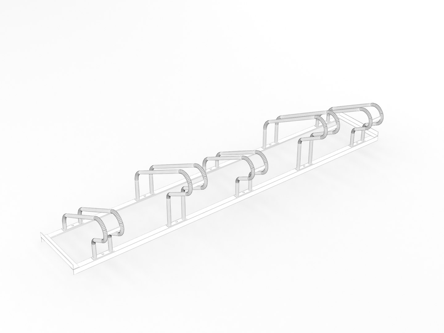 Bicycle Rack 3D Model - TurboSquid 1446780