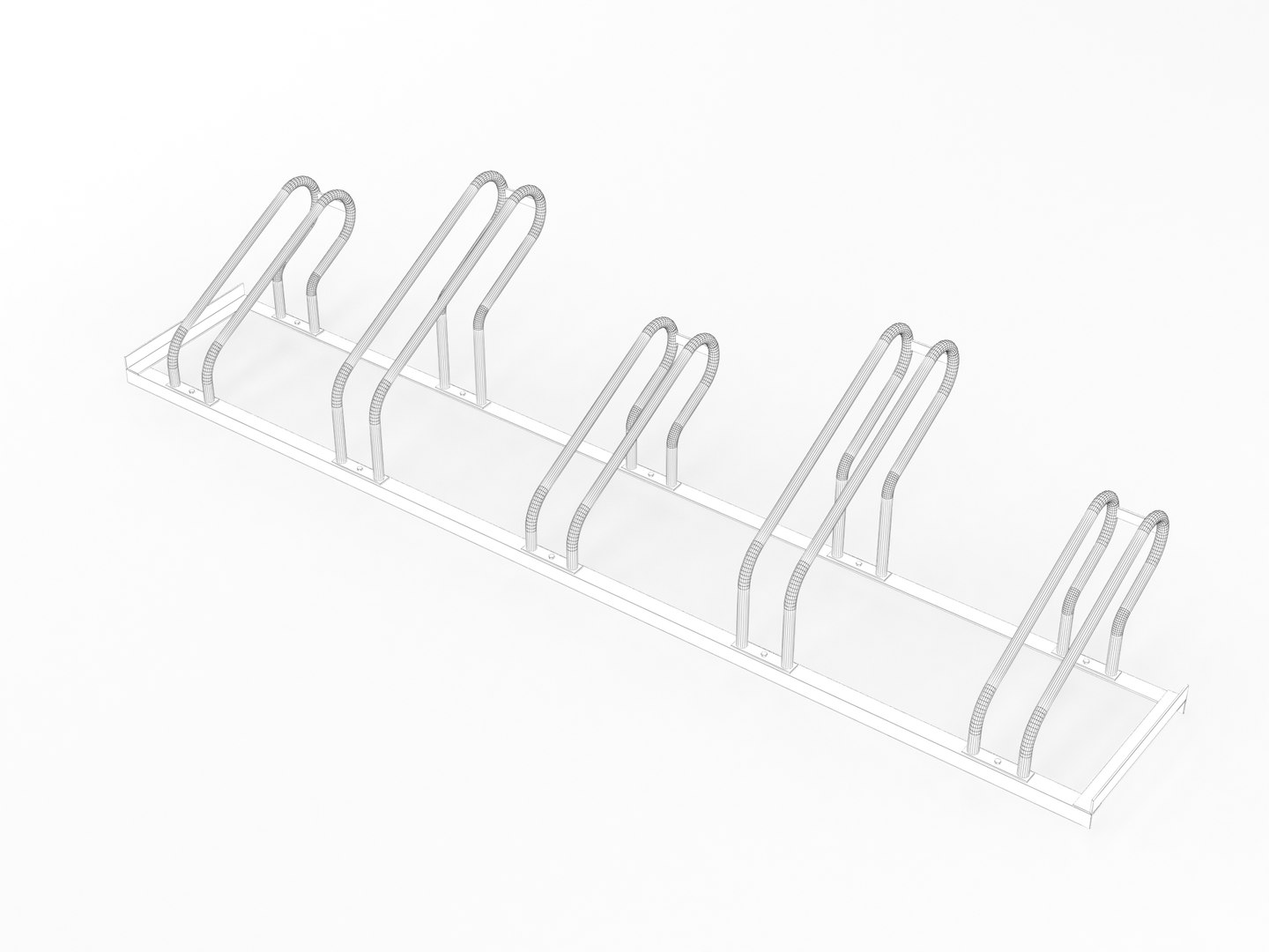 Bicycle Rack 3D Model - TurboSquid 1446780