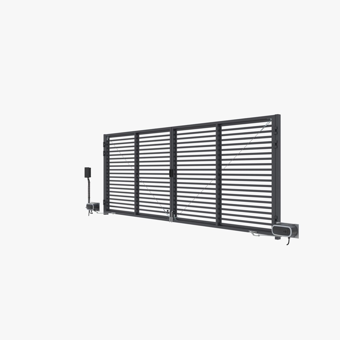 3D Swing Gates Opening Inwards - TurboSquid 2400466