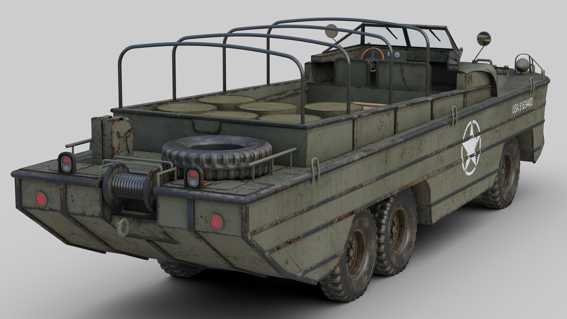 3D Ww2 Dukw - TurboSquid 1571049