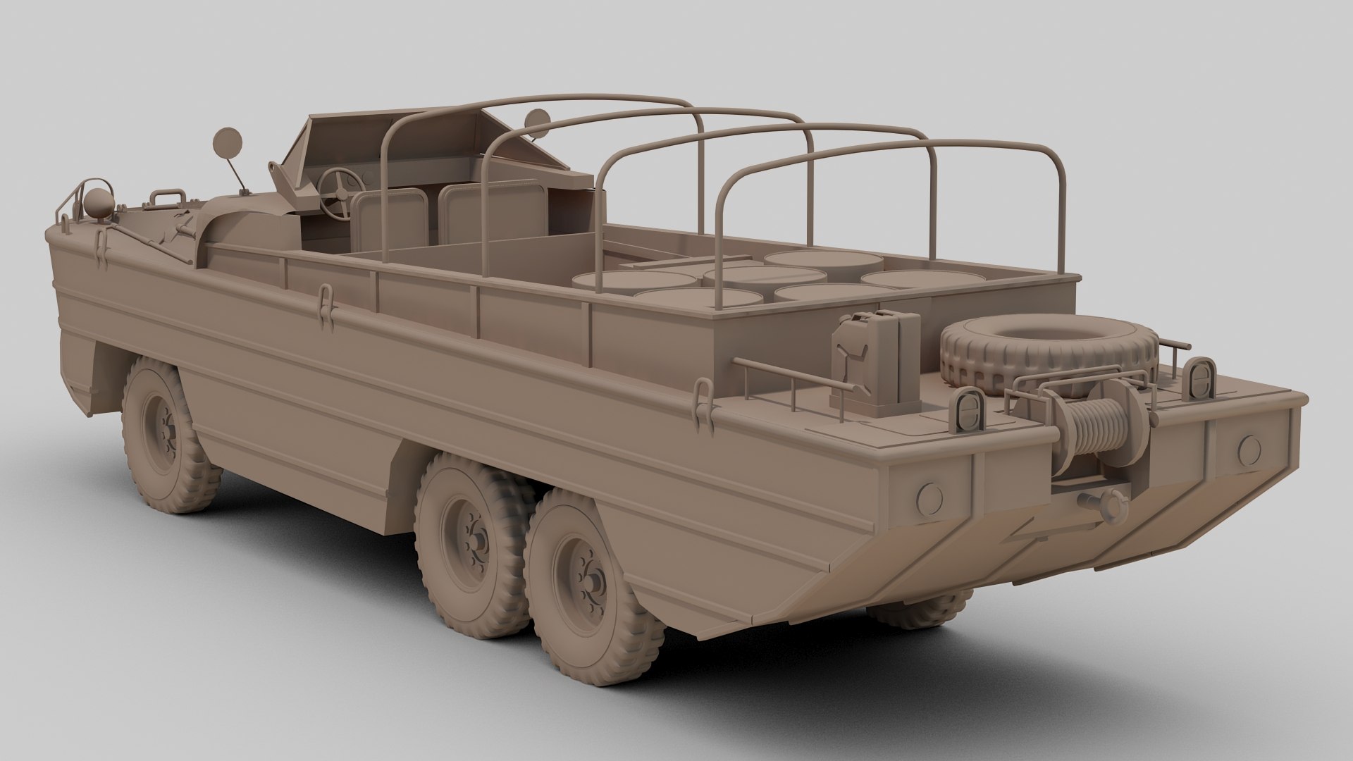 3D Ww2 Dukw - TurboSquid 1571049