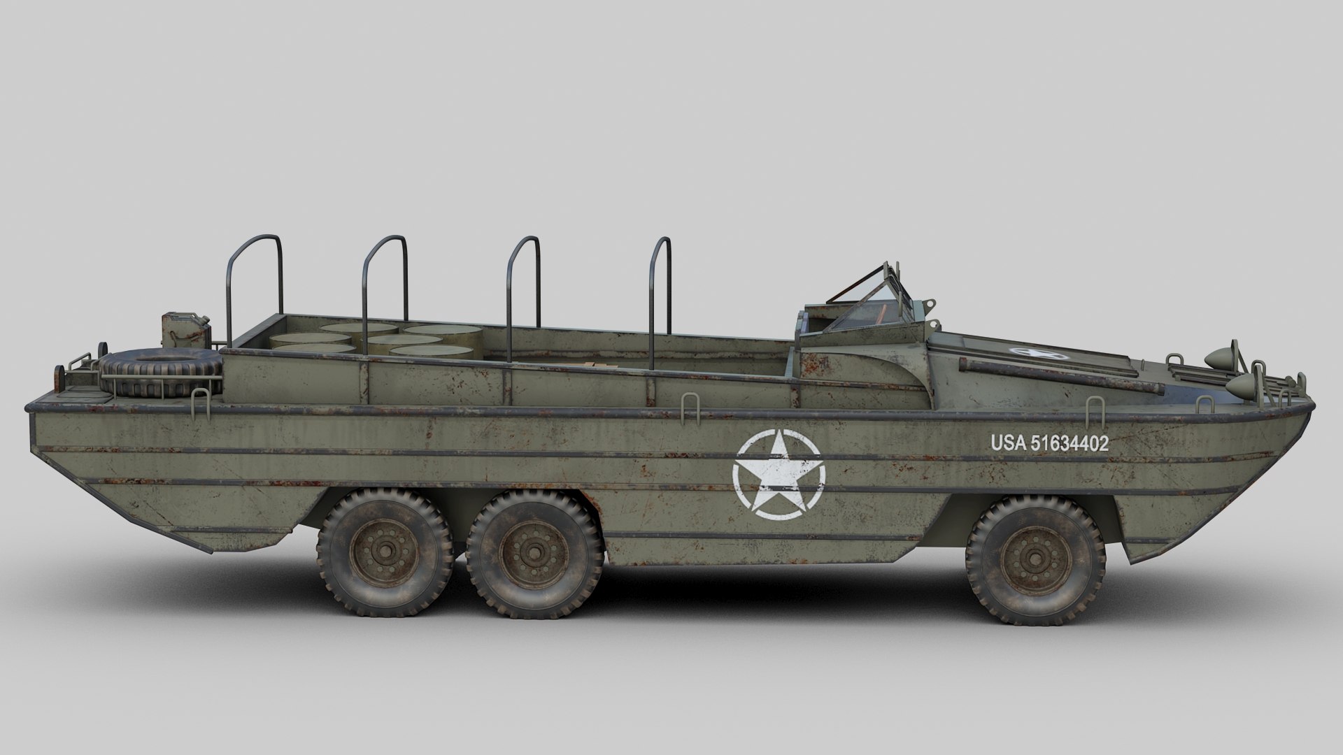 3D Ww2 Dukw - TurboSquid 1571049