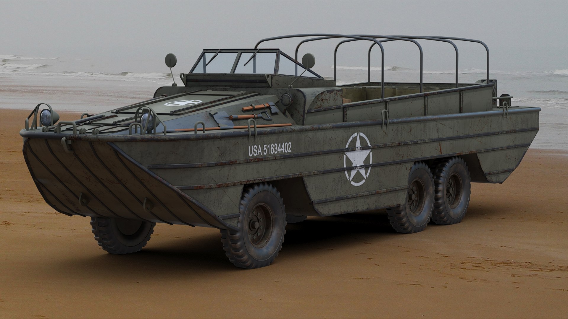3D Ww2 Dukw - TurboSquid 1571049