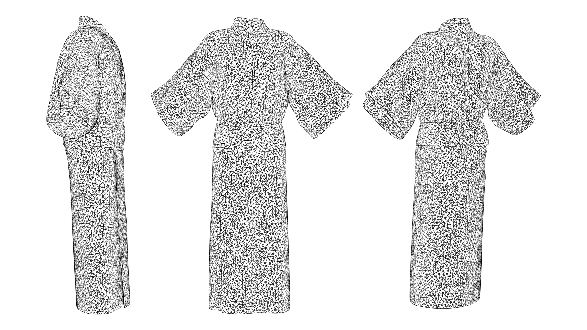 3D Male Kimono model - TurboSquid 1820917