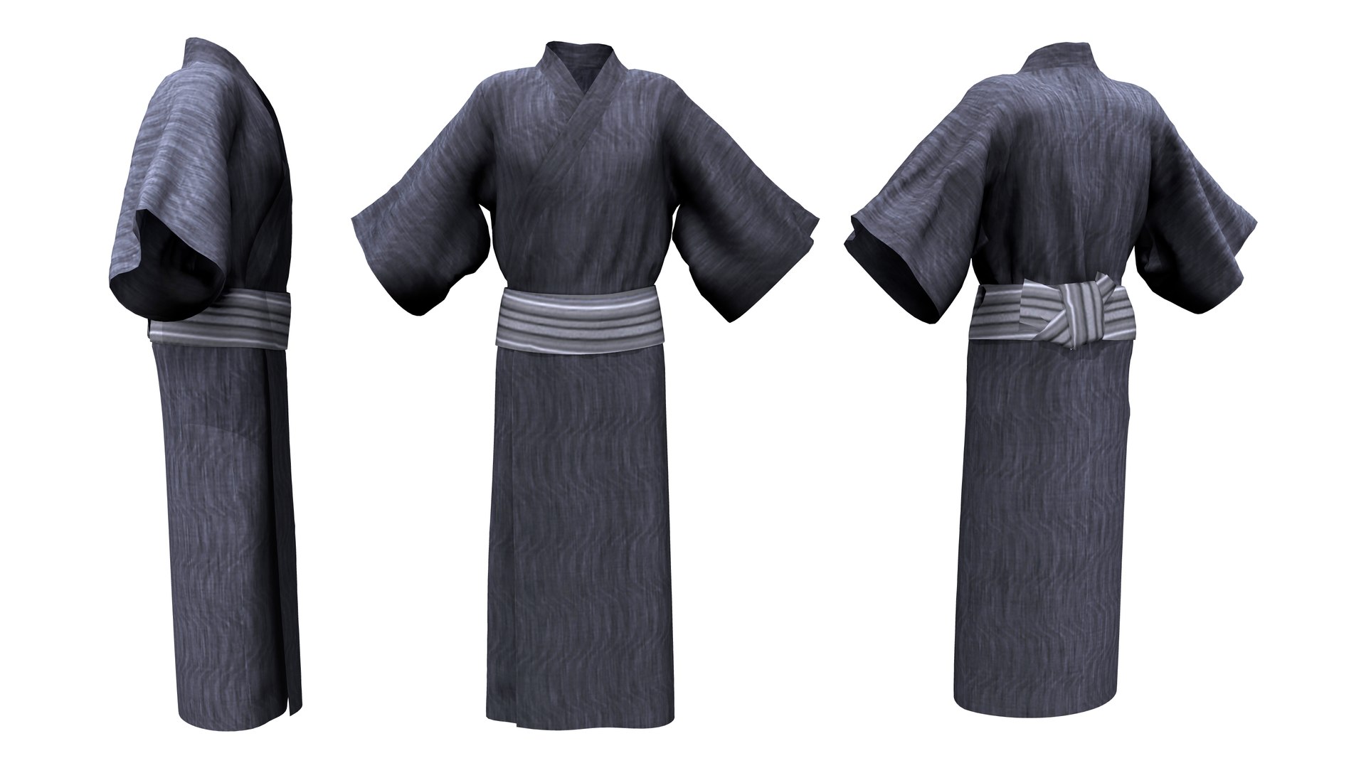 3D Male Kimono Model - TurboSquid 1820917