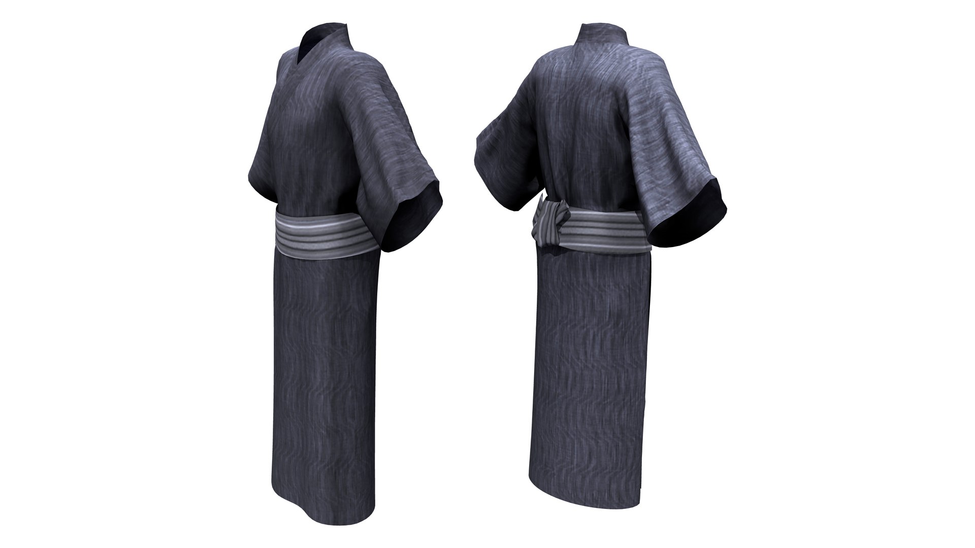 3D Male Kimono Model - TurboSquid 1820917